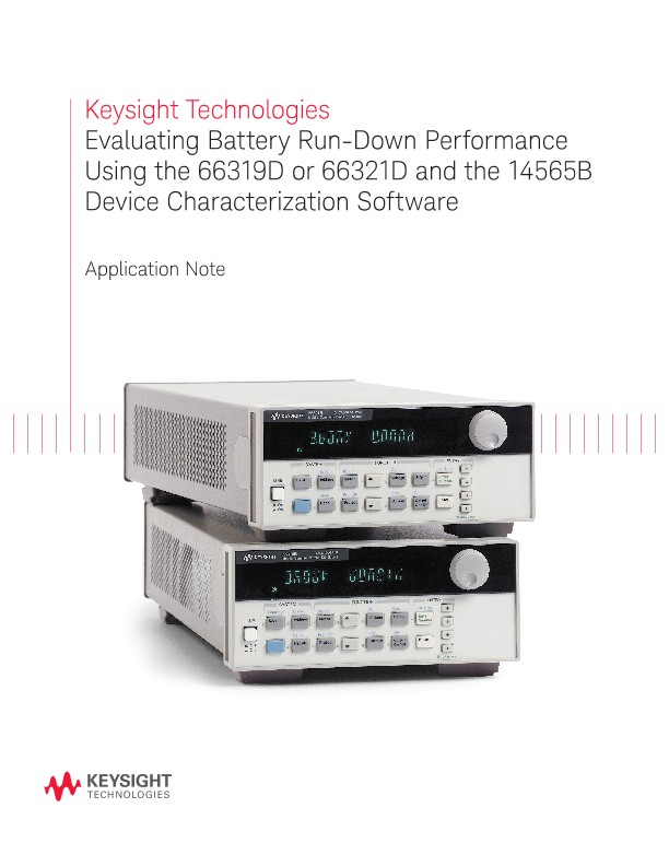 Evaluate Battery Run-Down Performance of Mobile Devices PDF Asset Page | Keysight